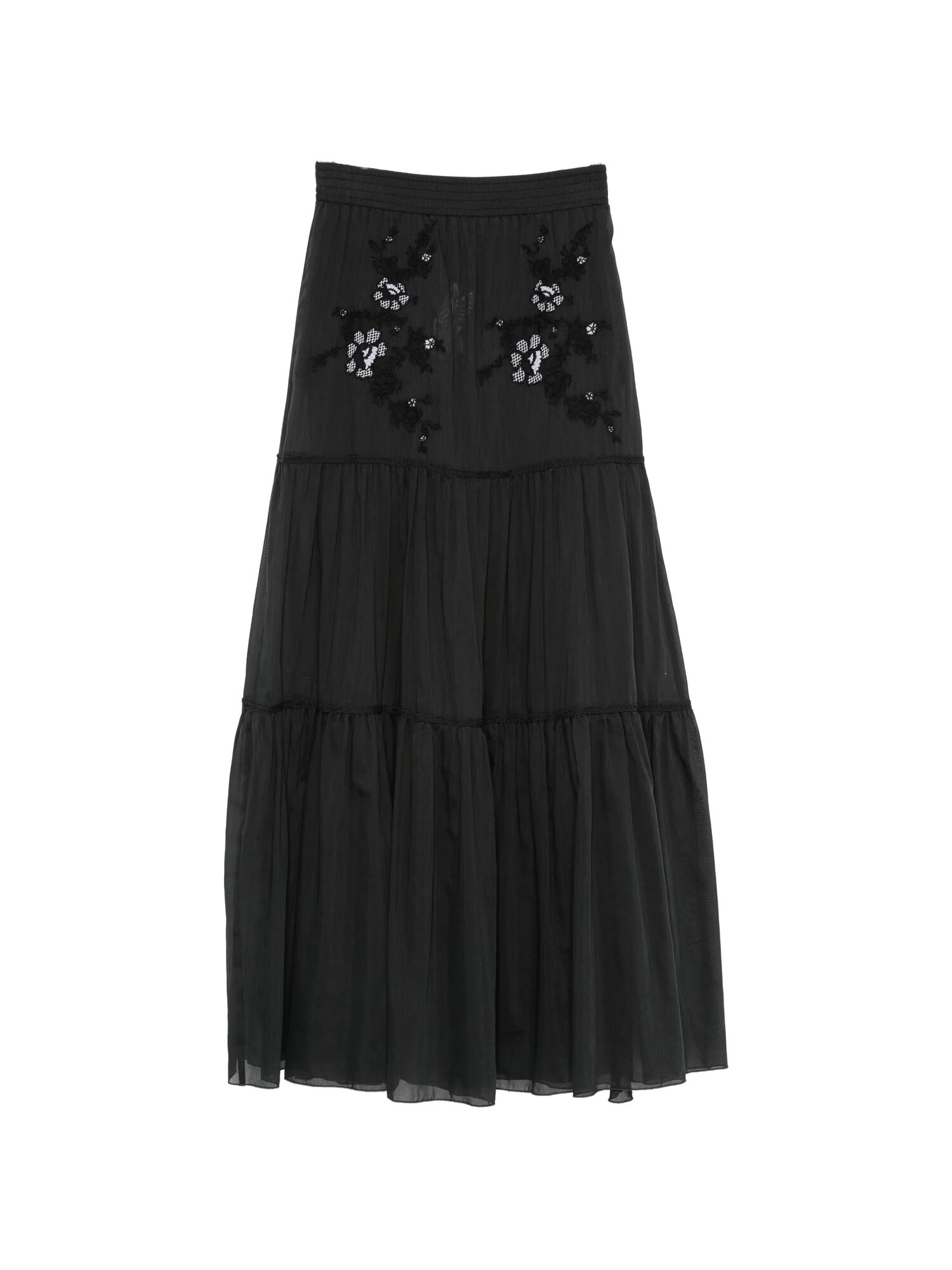 Юбка Elastic-waistband maxi skirt