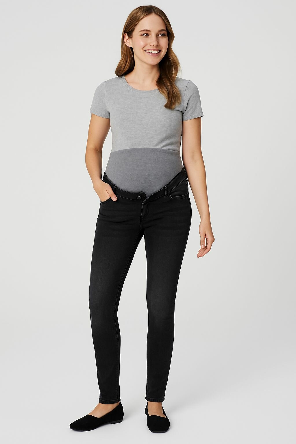 Esmara Женские джинсы для беременных Super Skinny Fit (40, чёрные)