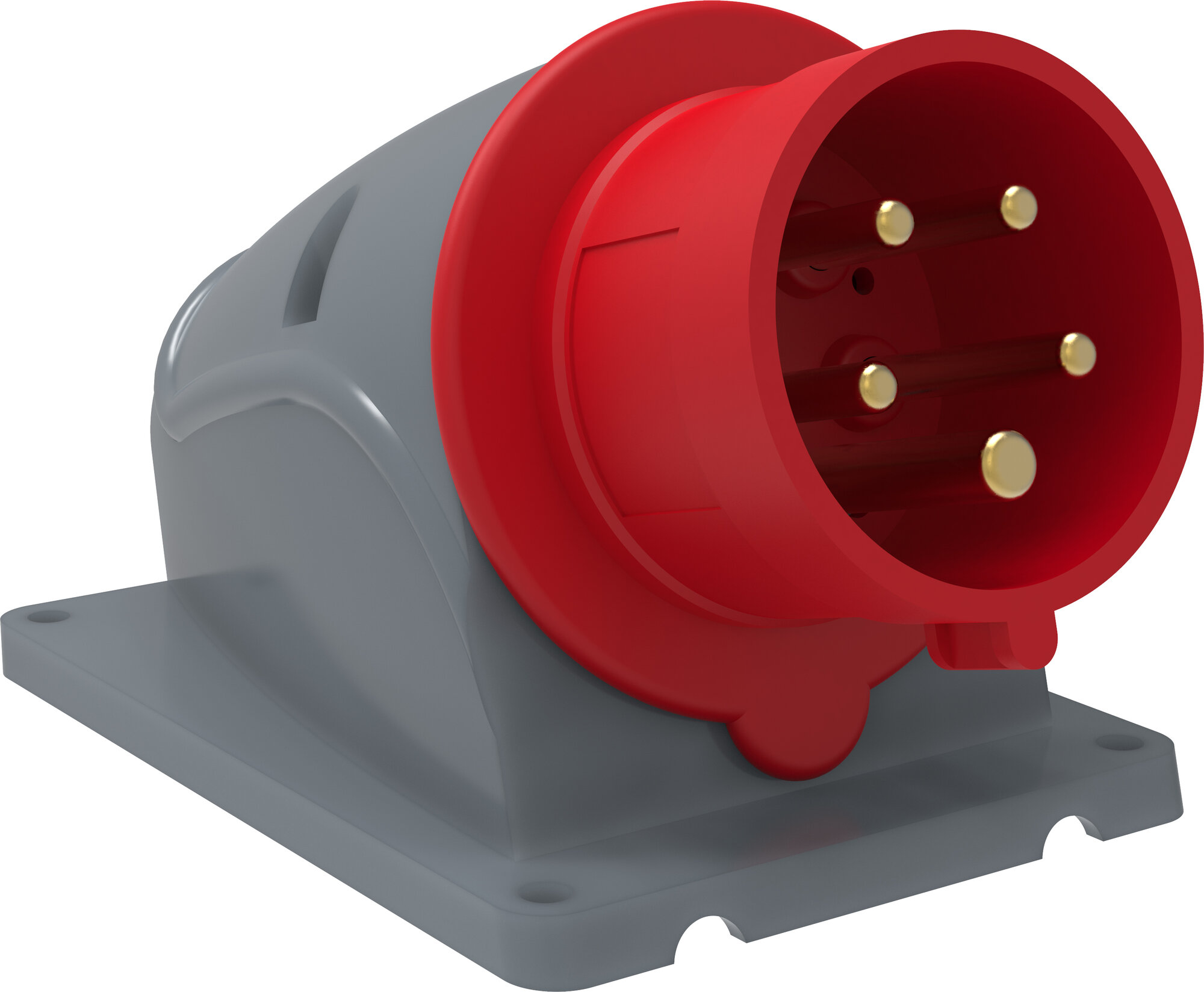 Вилка стационарная IEK ССИ-515, MAGNUM, 16 А, 3Р+РЕ+N, 380 В, IP44