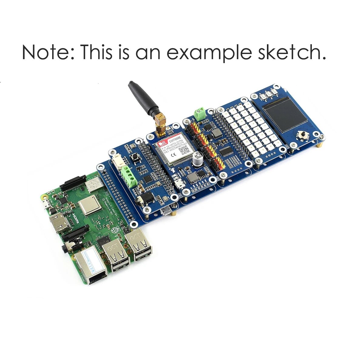 Waveshare GPIO Expansion Board Stack HAT Starter Kit — фото 1