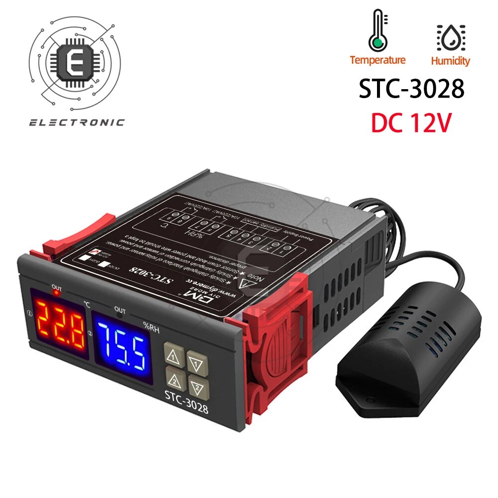 Регулятор температуры STC-3028 DC 12V