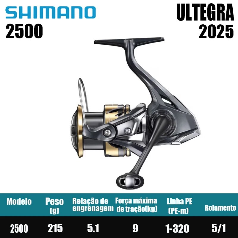 SHIMANO 2025 ULTEGRA Безынерционная катушка для спиннинга 2500