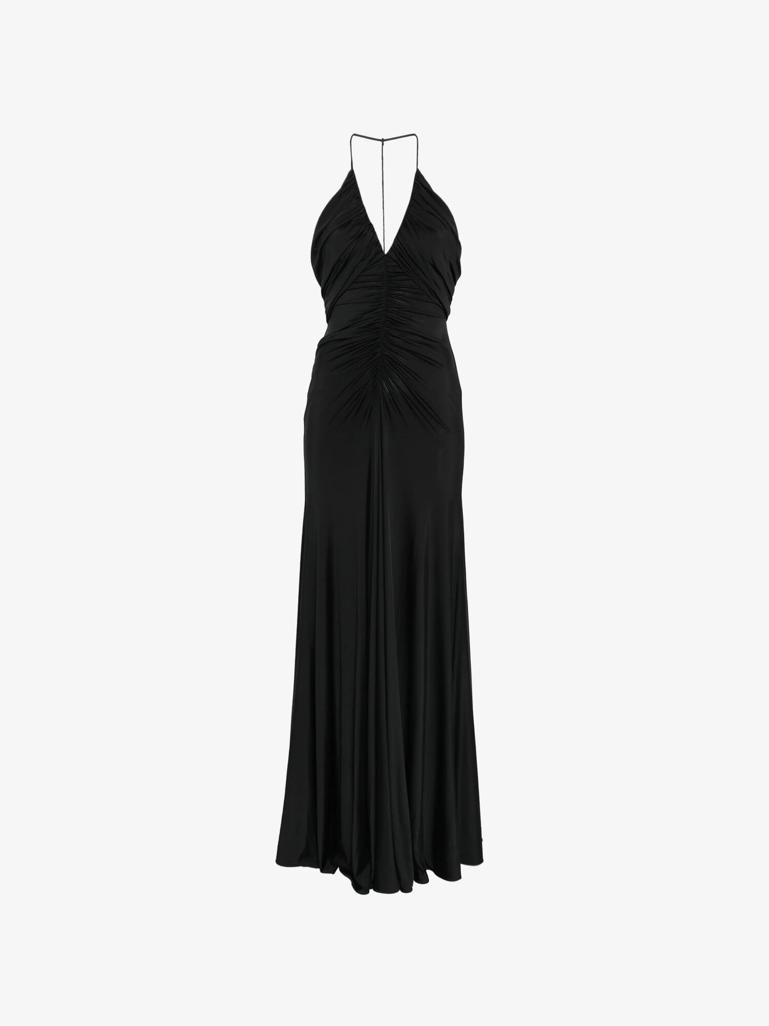 Платье Self-Portrait Halter ruched maxi dress