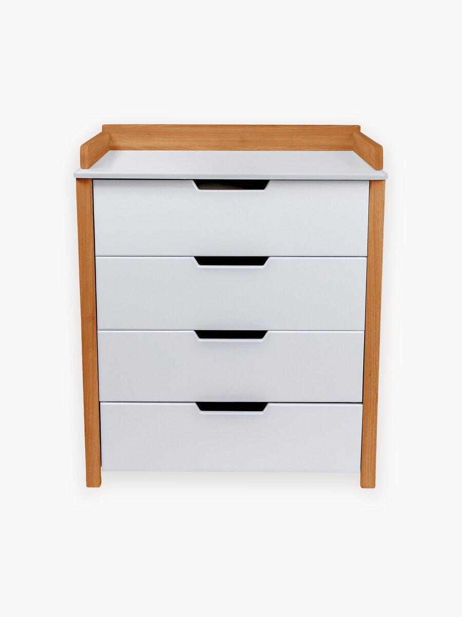 Пеленальный комод для новорожденных Sweet Baby Perfetto Белый/Натуральный