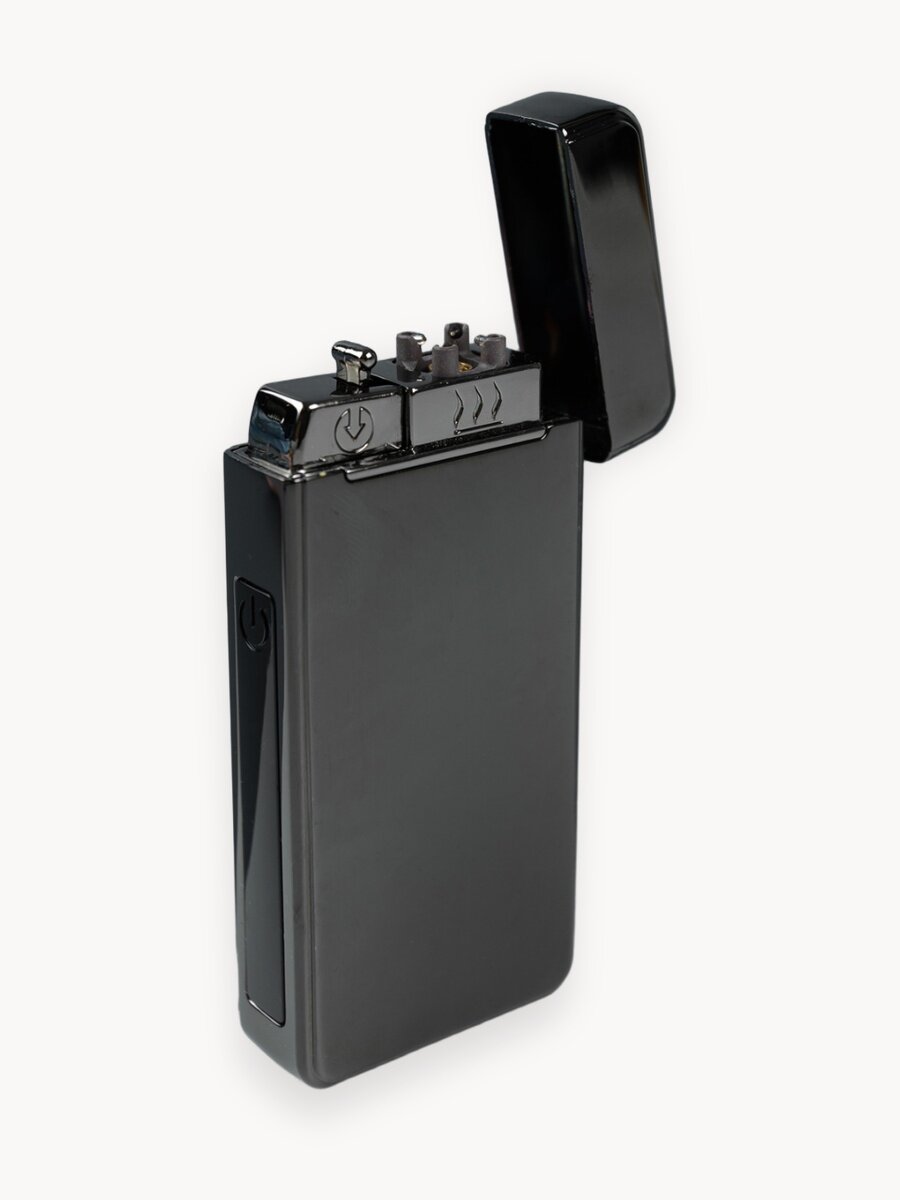 Зажигалка электронная Премиум FF usb type-c и турбо-газовая, подарочная, с тройным поджигом (без газа).