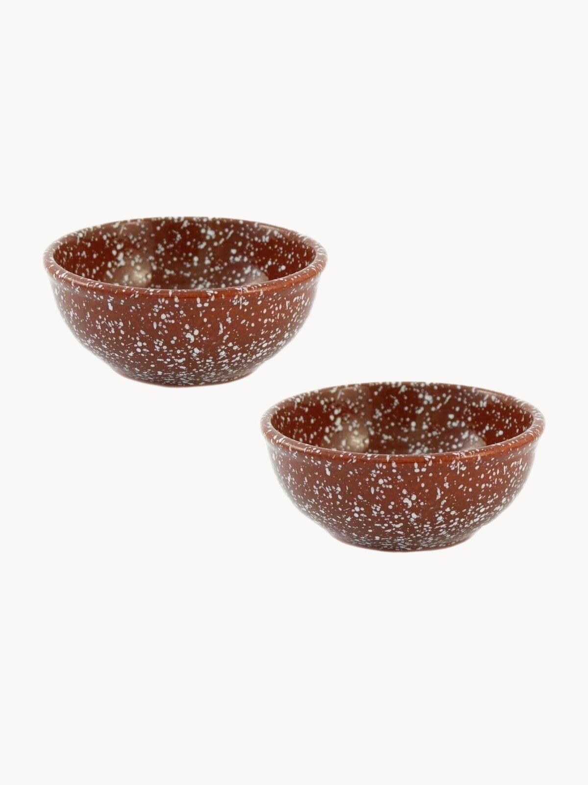 Салатник 2шт керамический, глиняный 0,3л, d13см (мрамор коричневый) миска.