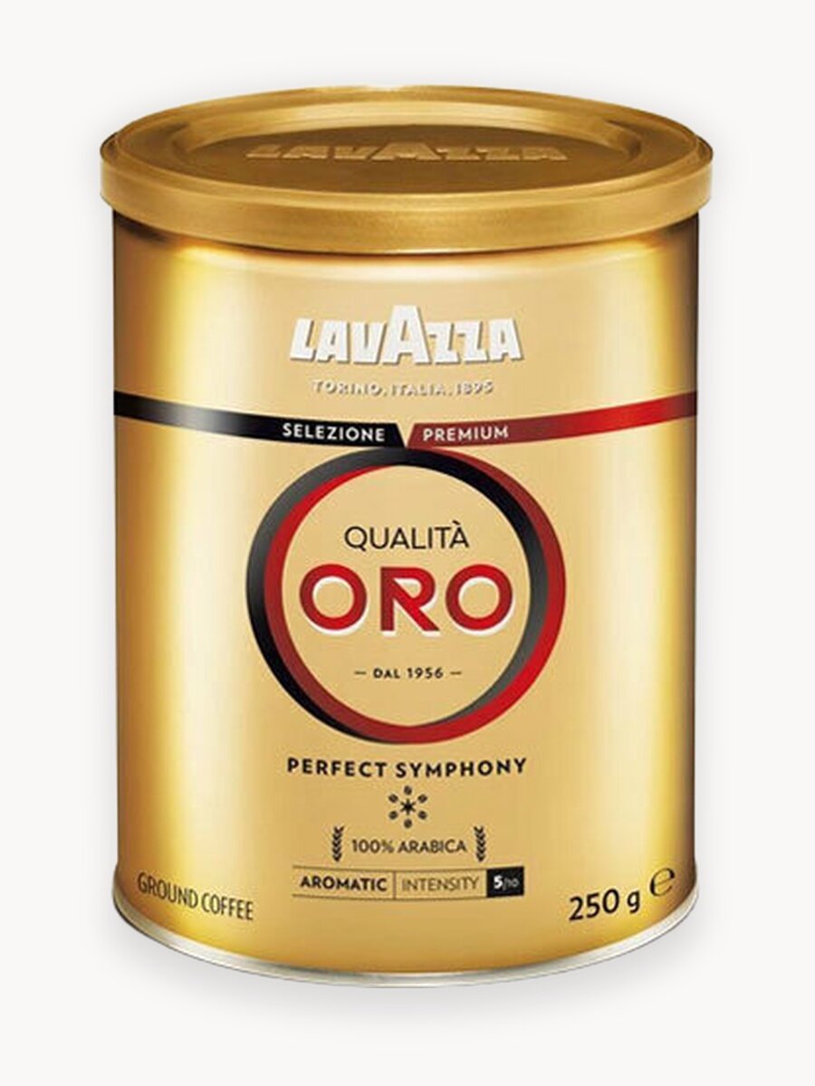 Кофе молотый Lavazza "Oro" 100%, Арабика, 250г