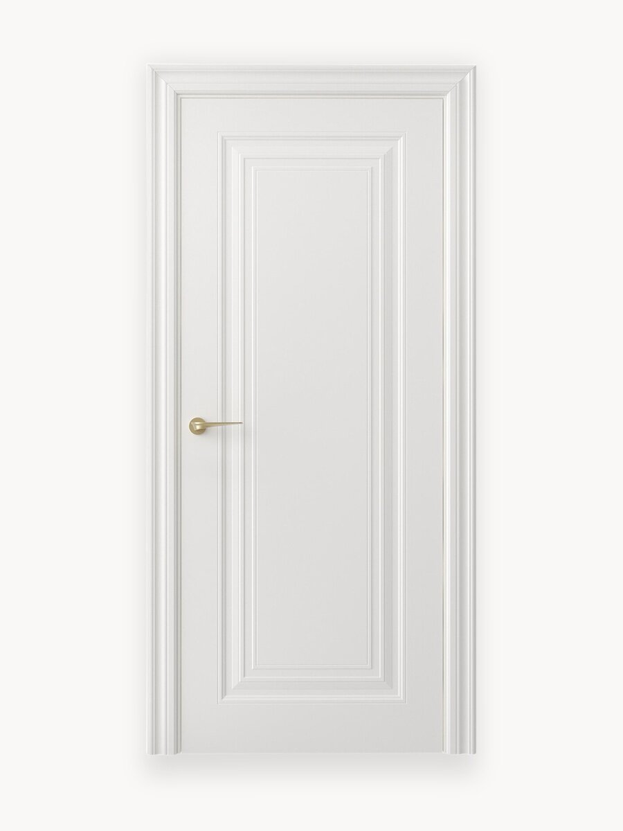 Дверь межкомнатная Леском К1, 800х2000, полотно, глухая, шарм белый