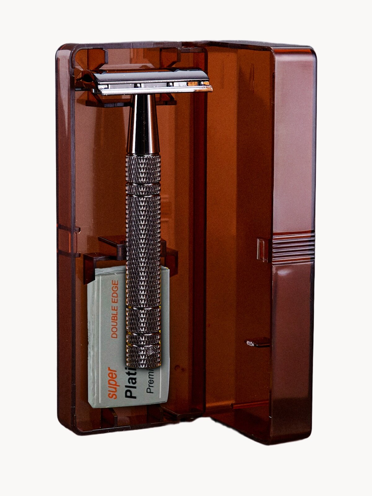 Т образная бритва Dioggi бритва мужская 5 лезвий в наборе , бронзовая