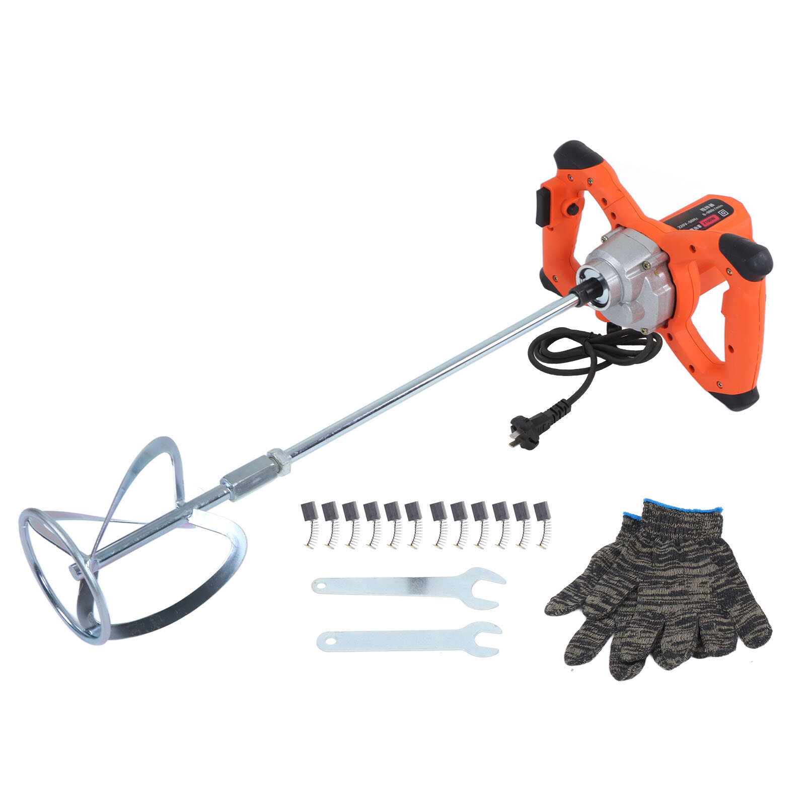 Бетономешалка электрическая ручная 0-980 об/мин 2100 Вт дрель-миксер для краски и штукатурки с вилкой CN 220 В