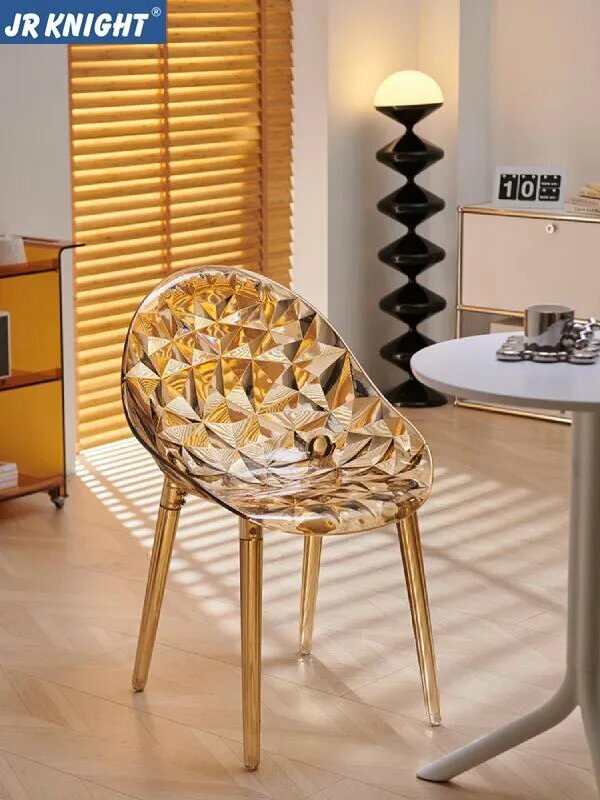 Стул JR Knight, светлый бежевый, пластик, без подлокотников, 200кг