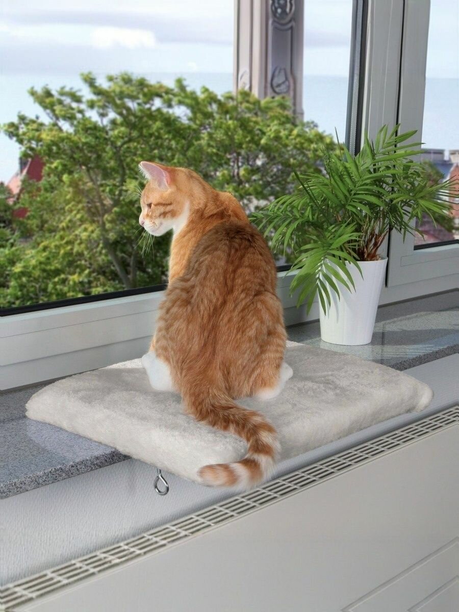 TRIXIE 4328 Лежак для кошки на подоконник, 51 х 36 см