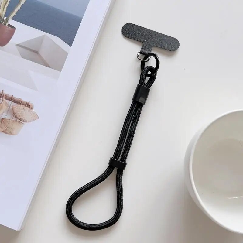 Регулируемый браслет-цепочка для телефона, модный простой ремешок для мобильного телефона ярких цветов, универсальный анти-потерянный брелок для мобильного телефона