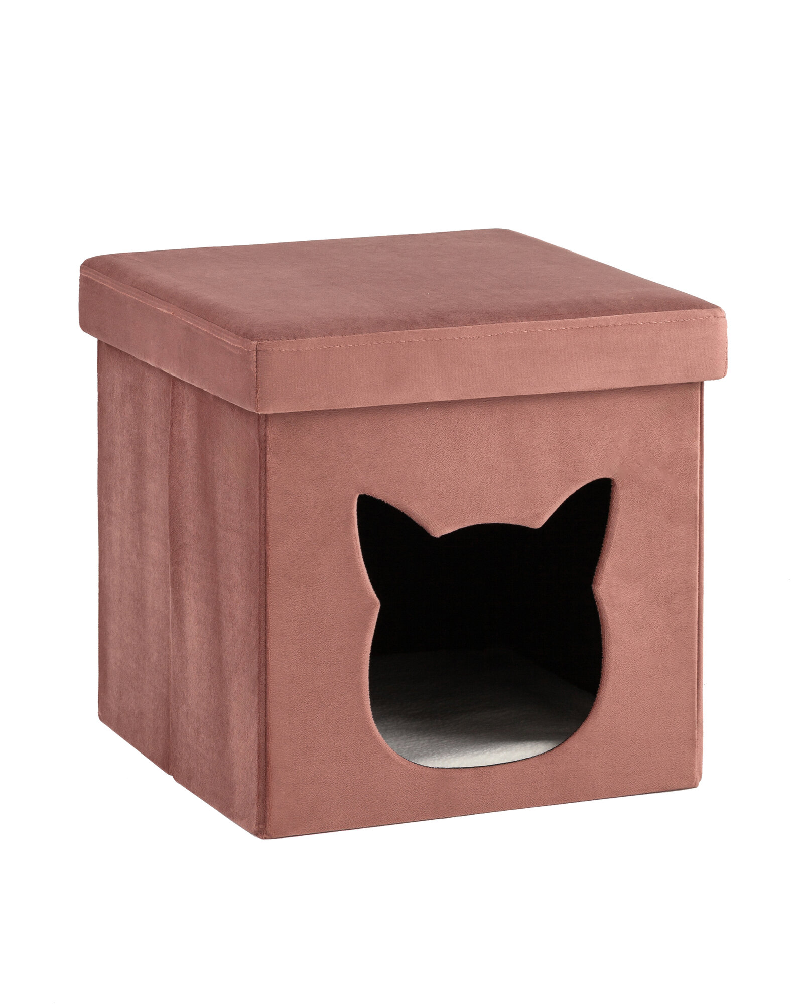 Пуф складной с ящиком Store Pet, розовый