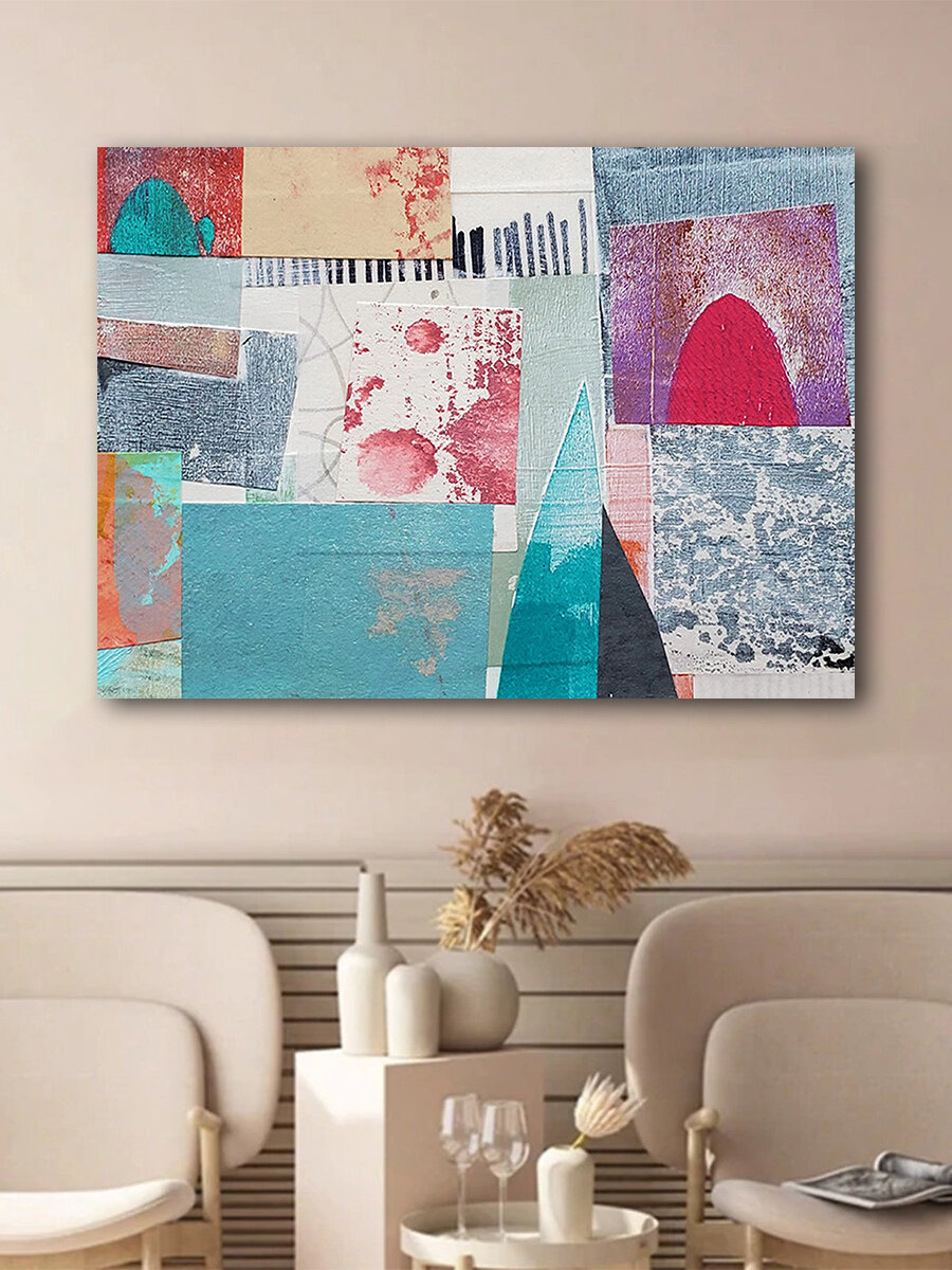 Абстракция / Кубизм, абстрактная картина / на стену, 30х40 см.