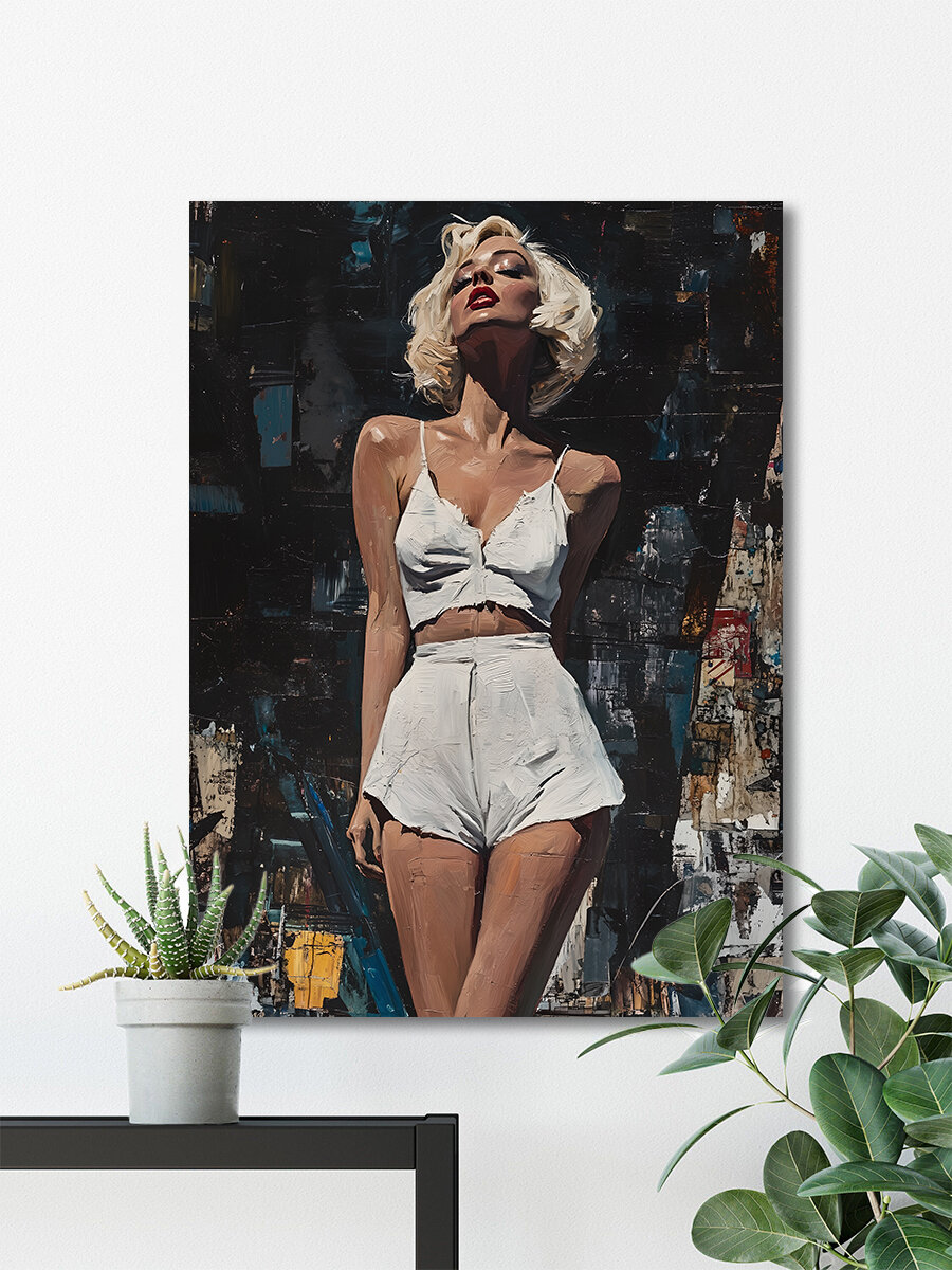 Картина для офиса / вертикальная - Монро, картина 50х70 см.