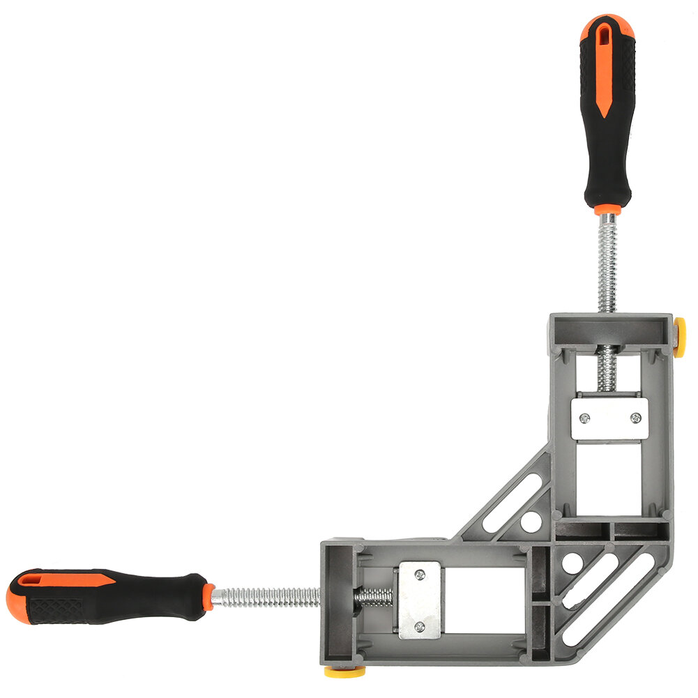 Прямоугольный зажим с двойной ручкой из алюминиевого сплава 90 ° для деревообрабатывающего приспособления, аксессуары для оборудования