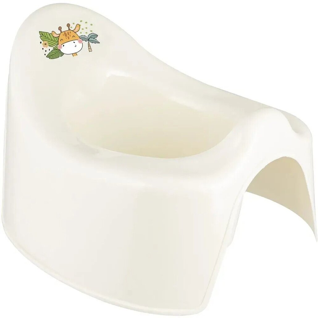 Детский туалетный горшок «Giraffix», пластик, анатомическая спинка, противоскользящее основание