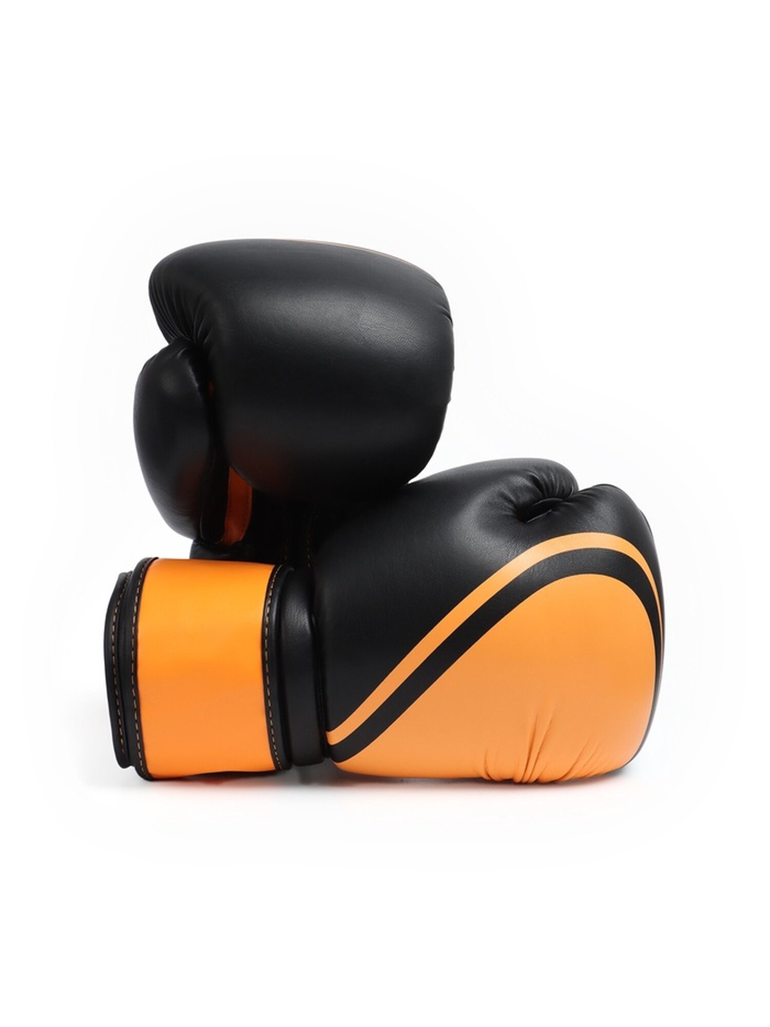 Боксёрские перчатки FIGHT EMPIRE, URBAN, чёрно-оранжевые, размер 16 oz