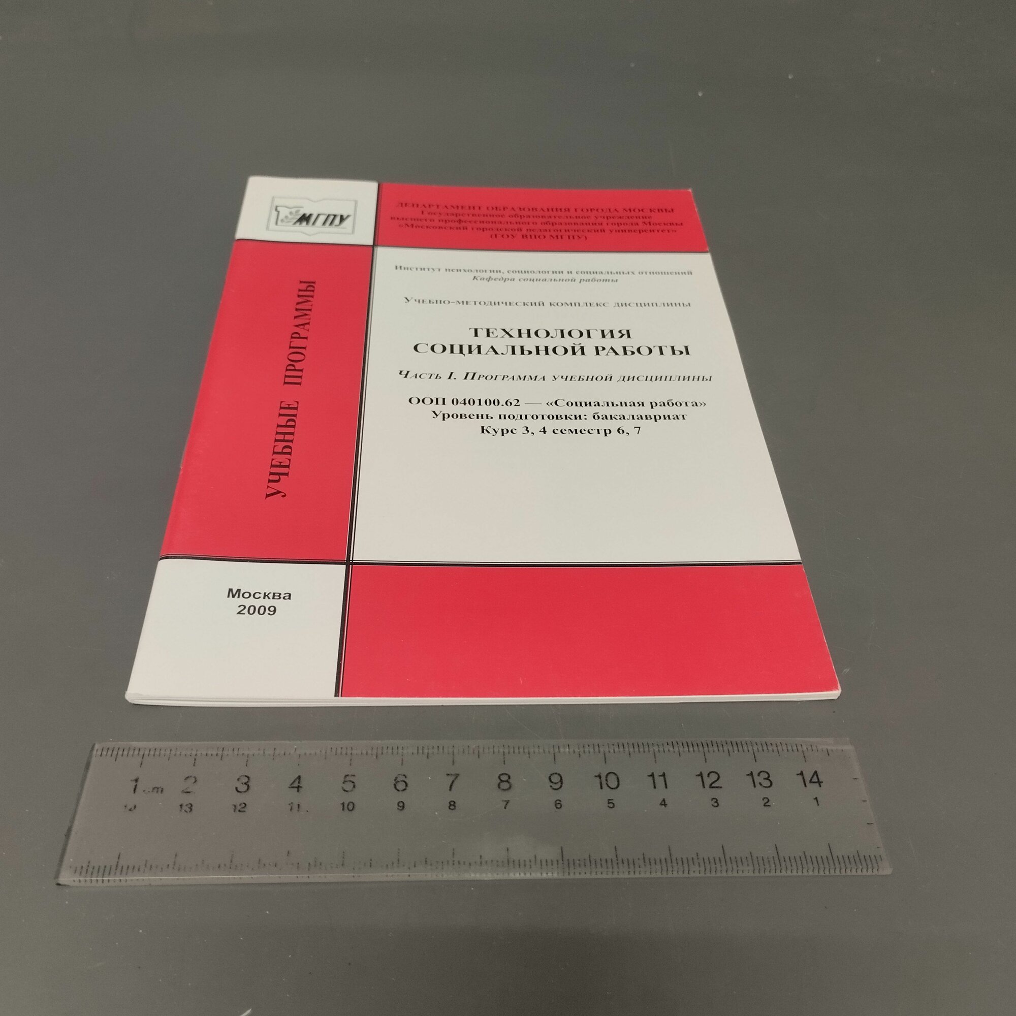 Технология социальной работы. Институт психологии, социологии. 2009