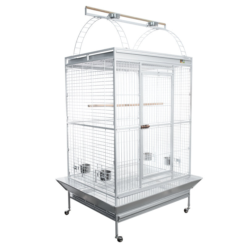 Клетка BC23W для птиц, белая, 1230*1030*2030мм (состоит из 2х частей) , Triol