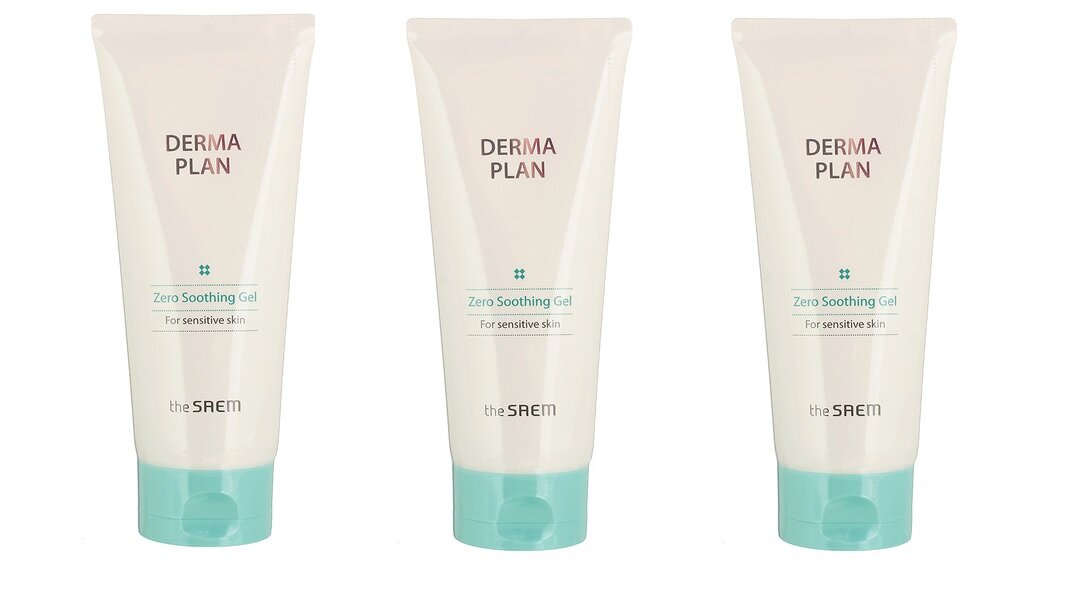 Гель Sung bo Cleamy для лица Derma Plan Zero Soothing Gel, успокаивающий, 200 мл, 3 шт