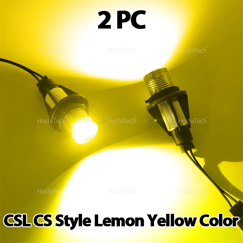 Светодиодные Лампы Для Фар BMW E87 E39 E60 E61 E63 E64 E65 E66 E53 E53, Совместимые, Лимонно-желтые, Без Ошибок Canbus