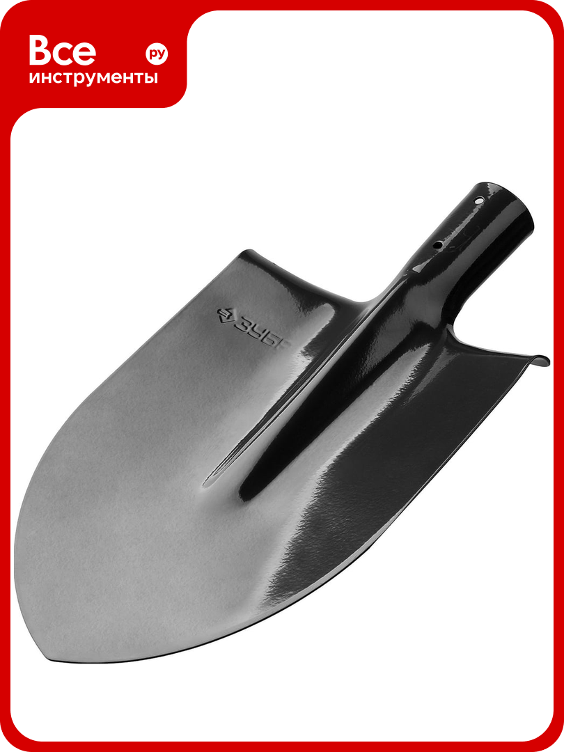 Штыковая лопата ЗУБР ЛКО без черенка 39412, без черенка 39412 представляет собой