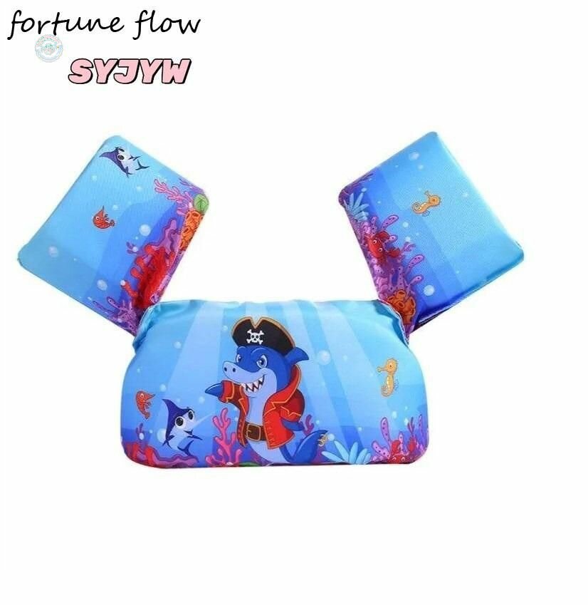 Детский жилет для плавания с нарукавниками, регулируемый, для обучения и игр в воде, 2-6 лет, до 25 кг