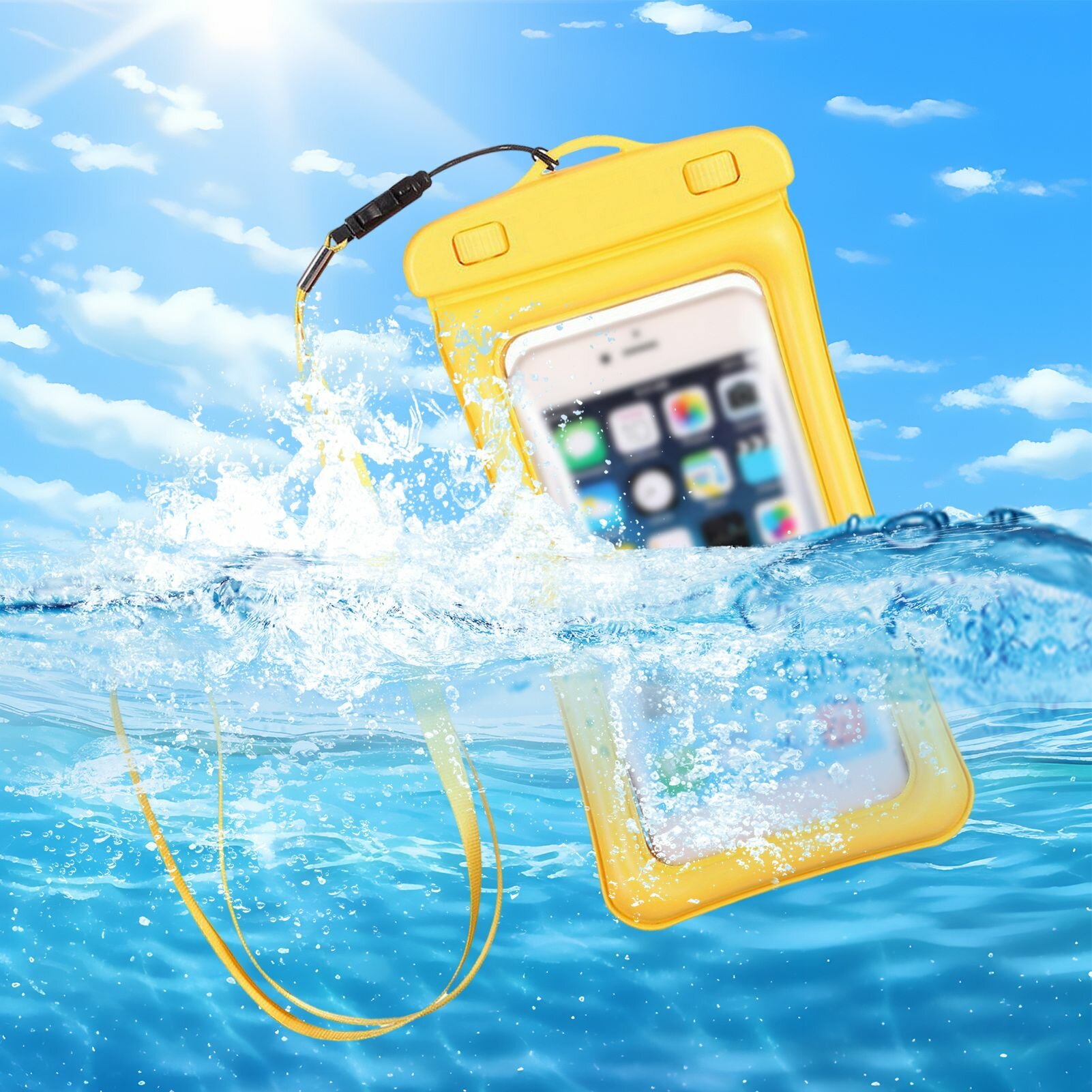 Универсальный непромокаемый гермочехол для подводной съемки с защитой степени IPX8 от воды, грязи, снега