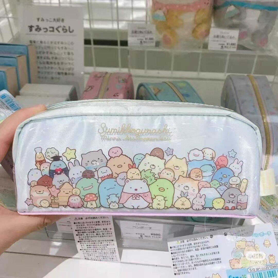 Пенал "Угловой био", для хранения, японский мультфильм, большая емкость