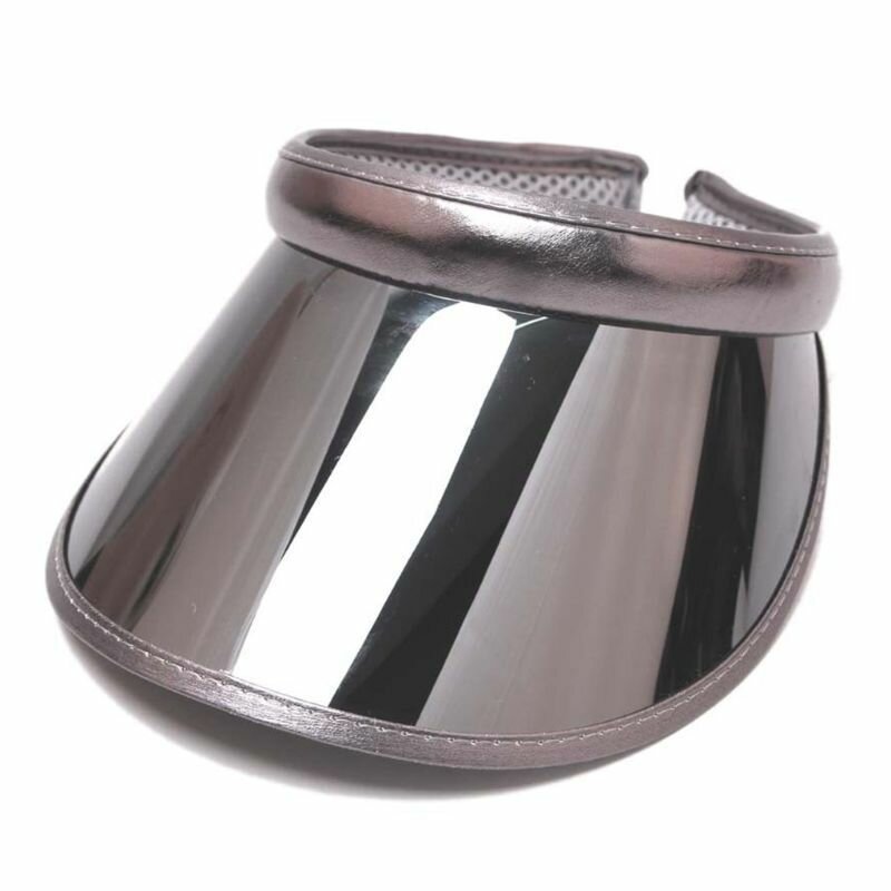 Мужские и женские пустые цилиндры из ПВХ, весенние летние солнцезащитные шляпы ярких цветов с защитой от ультрафиолета-серебристо-серый