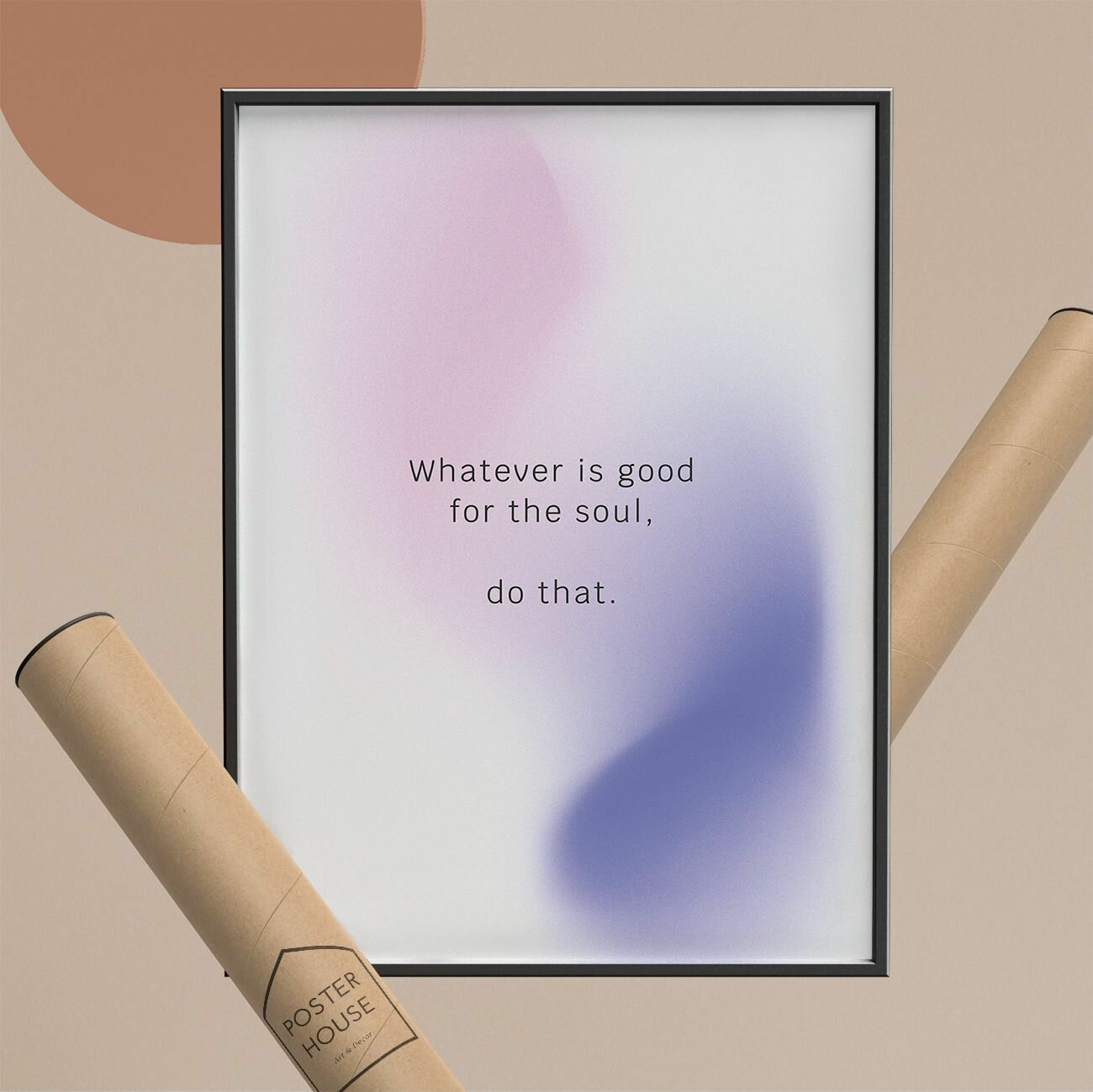 Постер Надпись 60х80 см без рамы/ Цитата/ Минималистичный эстетичный плакат для интерьера