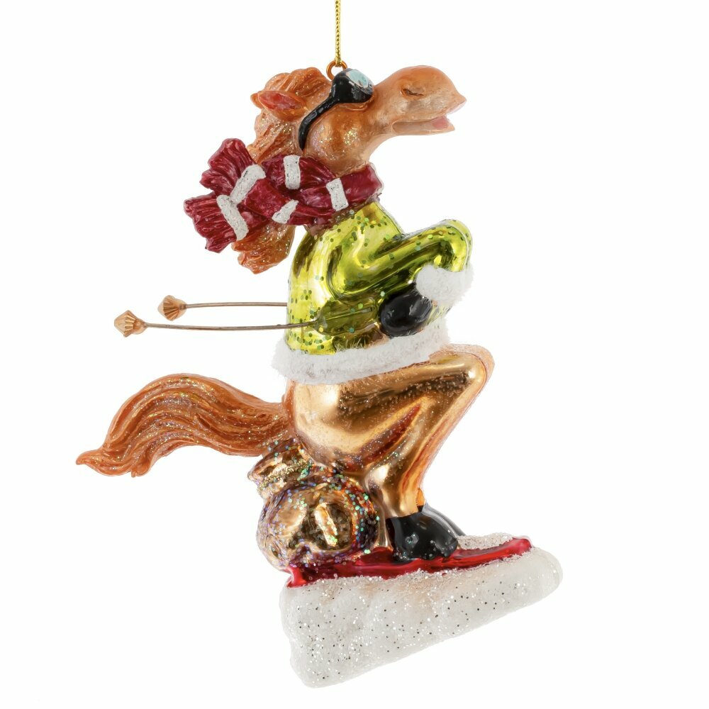 Елочная игрушка Лошадь, 11х3х13 см KSM-824676