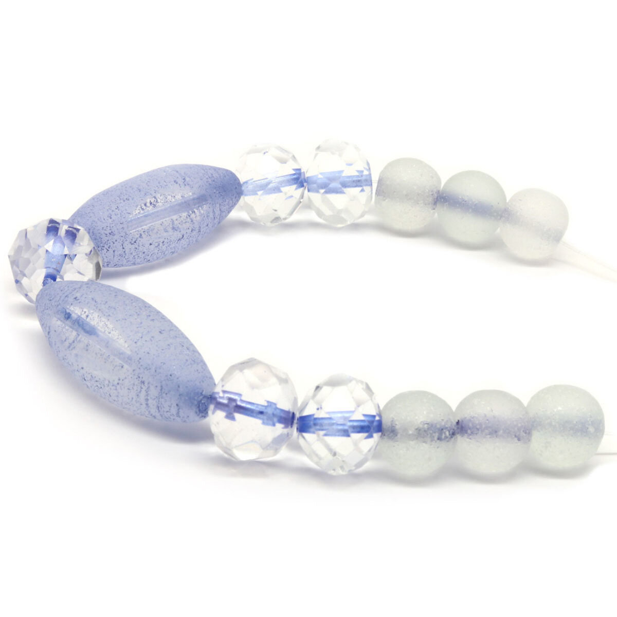 Бусины для рукоделия из стекла набор, 14 шт, Astra&Craft (TR-2147)