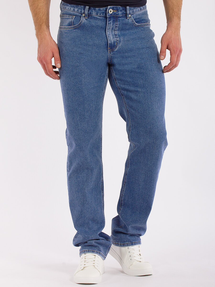 Джинсы классические прямые,Comfort Fit,стрейч 