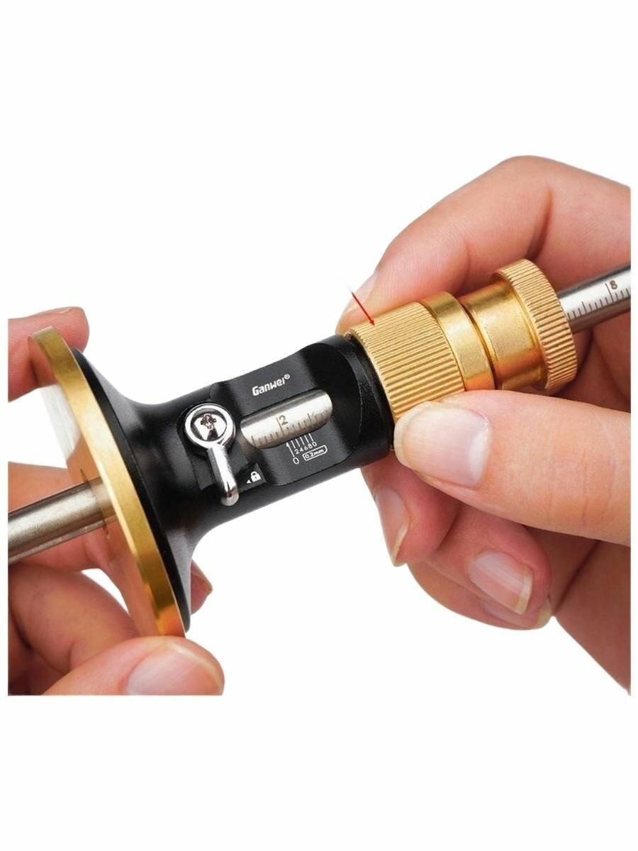 Рейсмус разметочный, Алюминий, Деревообрабатывающий станок в европейском стиле Высокоточный инструмент для разметки лезвия,