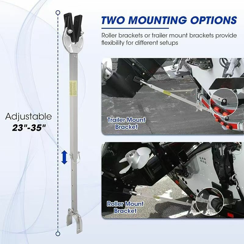 Упор для лодочного мотора до 150 л. с. (кронштейн опорный для ПЛМ лодки, катера на прицепе), регулиру