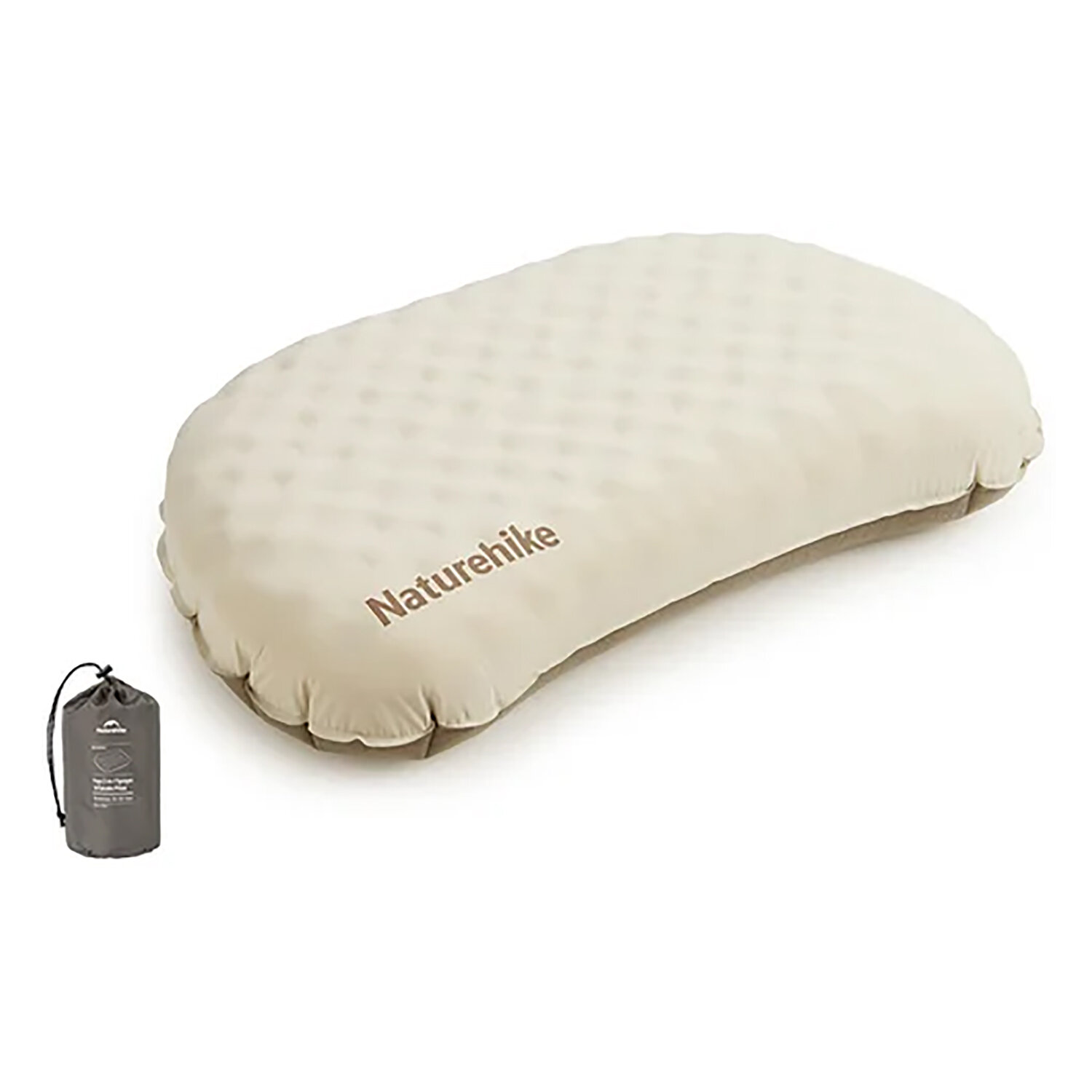 Подушка Naturehike 2-in-1 Sponge Pillow Extra Large Champagne Brown (uni: one size)