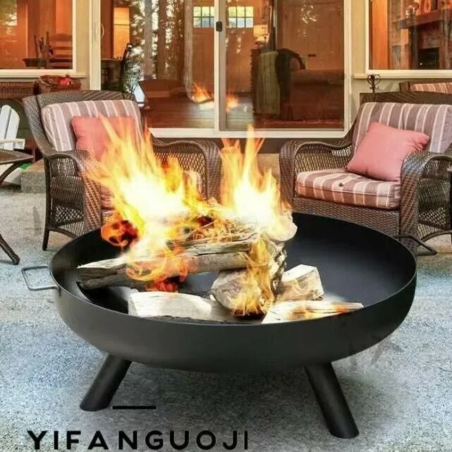 Костровая яма костер Металл 58 см Подходит для садов и терраса1