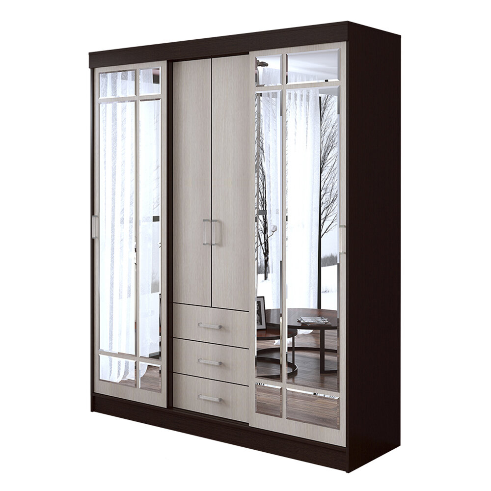 Шкаф-купе "Маэстро" венге/лоредо (BTS)