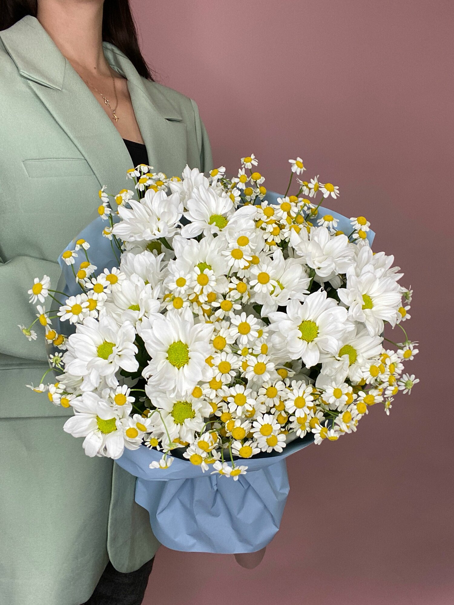 Ромашки с хризантемами