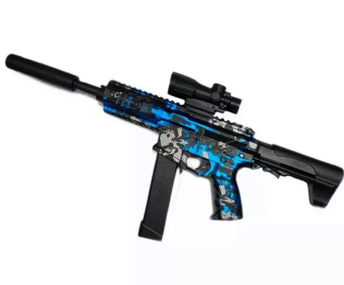 Автомат M4 Colt автоматический, синий