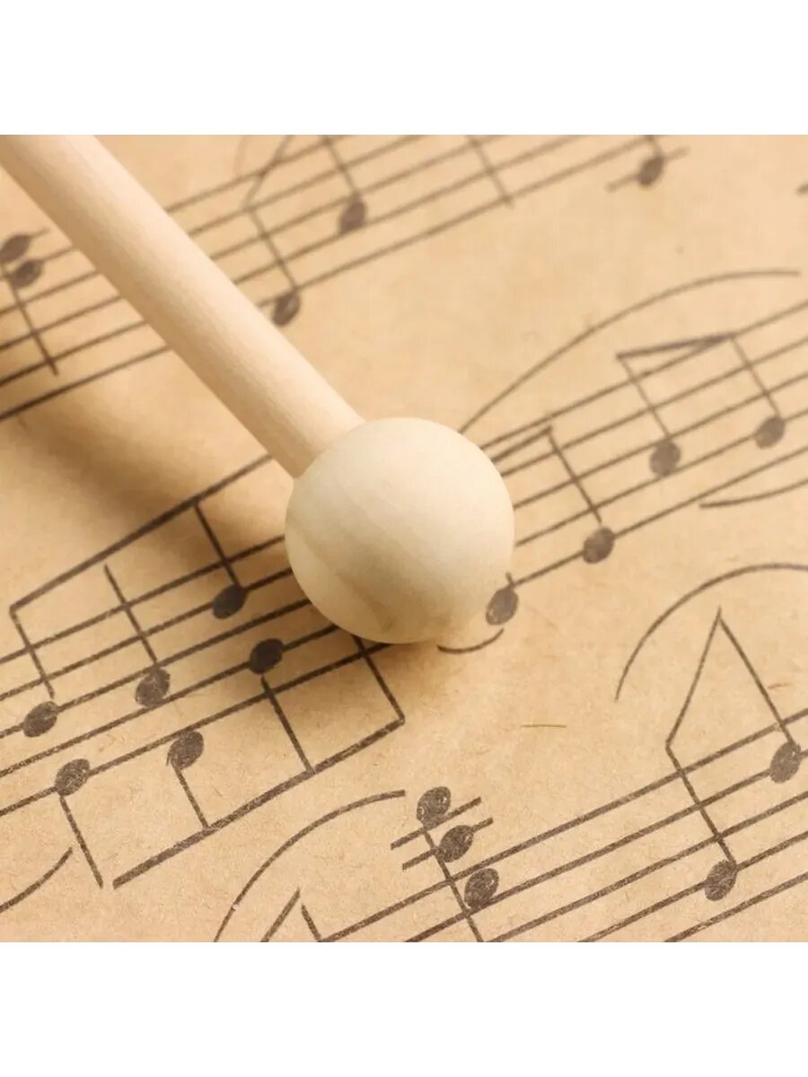 Гонг музыкальный яркий, 15 см с колотушкой