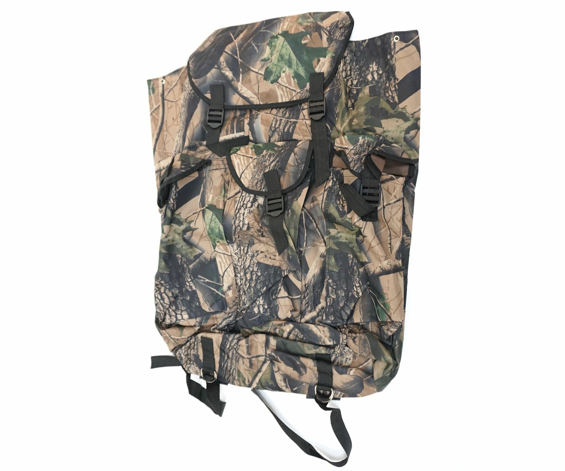 Рюкзак МВЕ туристический, ткань оксфорд, объем 65 л, камуфляжный