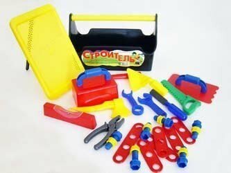 Стром. Игровой набор "Строитель №4" в ящике, развивающий, обучающий, от 3 лет