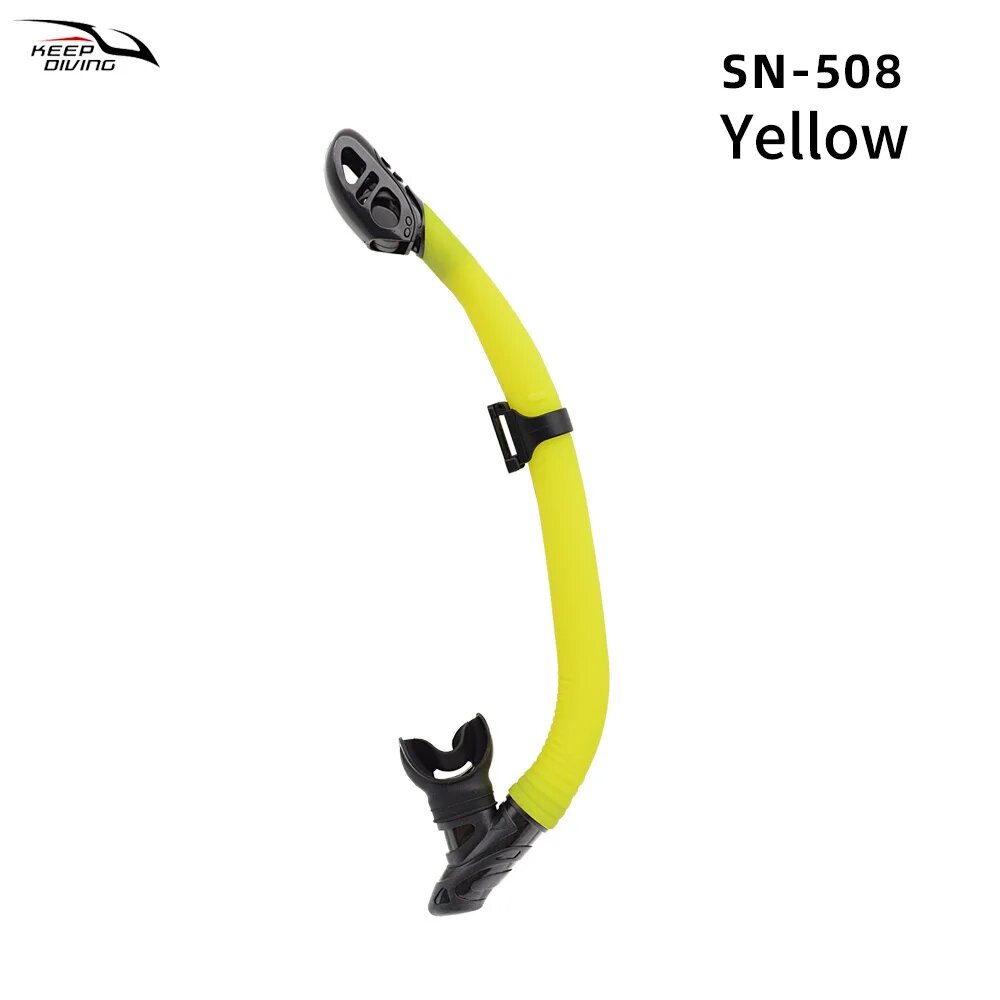 Силиконовая трубка для снорклинга 2-в-1 сохраняйте давление СН-508 Yellow