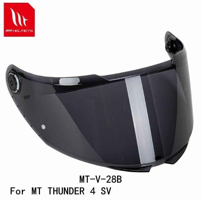 Запчасти для мотошлема Визор для шлема MT-V-28B Thunder 4 SV зеркальный, МТ stinger 2