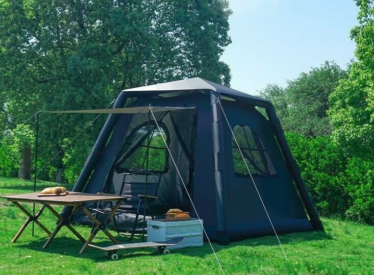 Утолщенная ткань Оксфорд портативный открытый кемпинг автоматическая надувная палатка