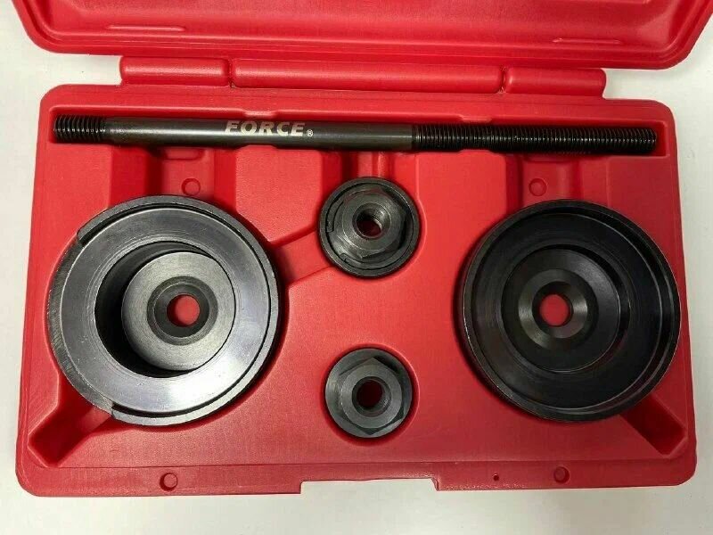 Набор FORCE 905T4 для снятия и установки сален-блоков задней балки VW.AUDI, 5 предметов
